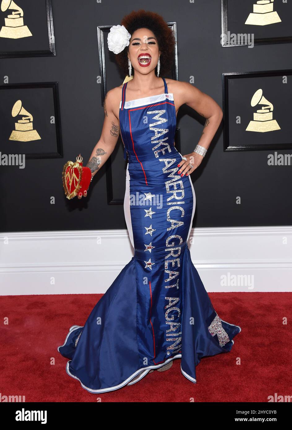 Joy Villa attending the 59th Annual Grammy Awards in Los Angeles Stock ...