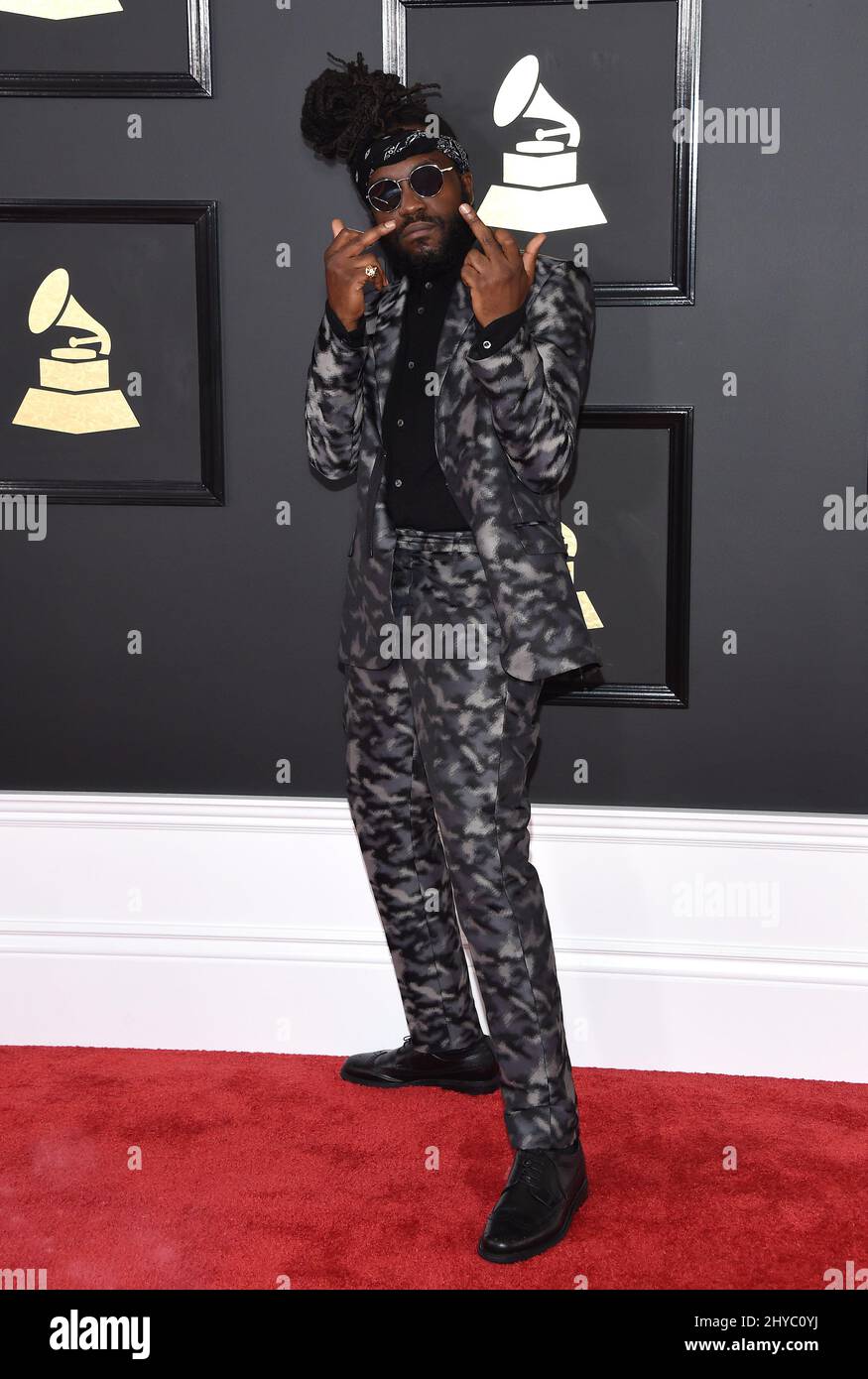 Melo-X attending the 59th Annual Grammy Awards in Los Angeles Stock ...