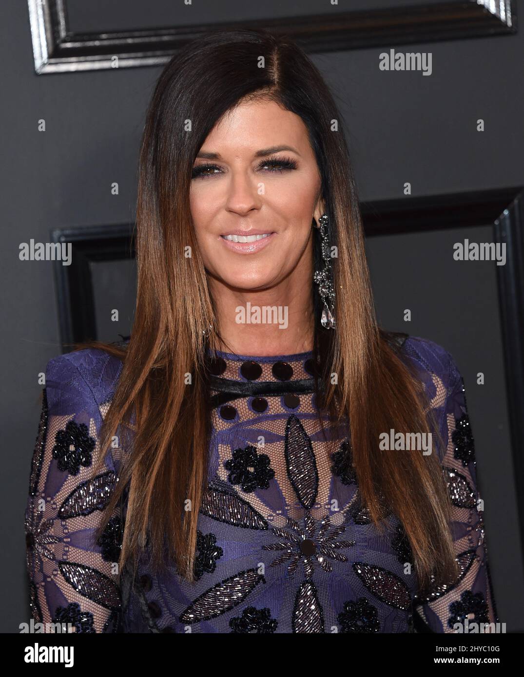 Karen Fairchild attending the 59th Annual Grammy Awards in Los Angeles ...