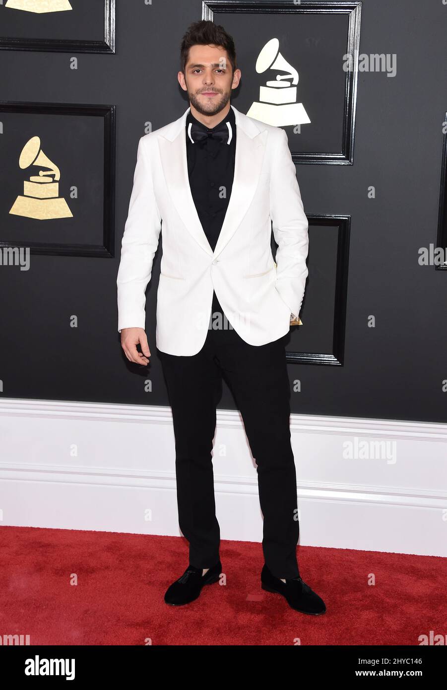 Thomas Rhett attending the 59th Annual Grammy Awards in Los Angeles ...