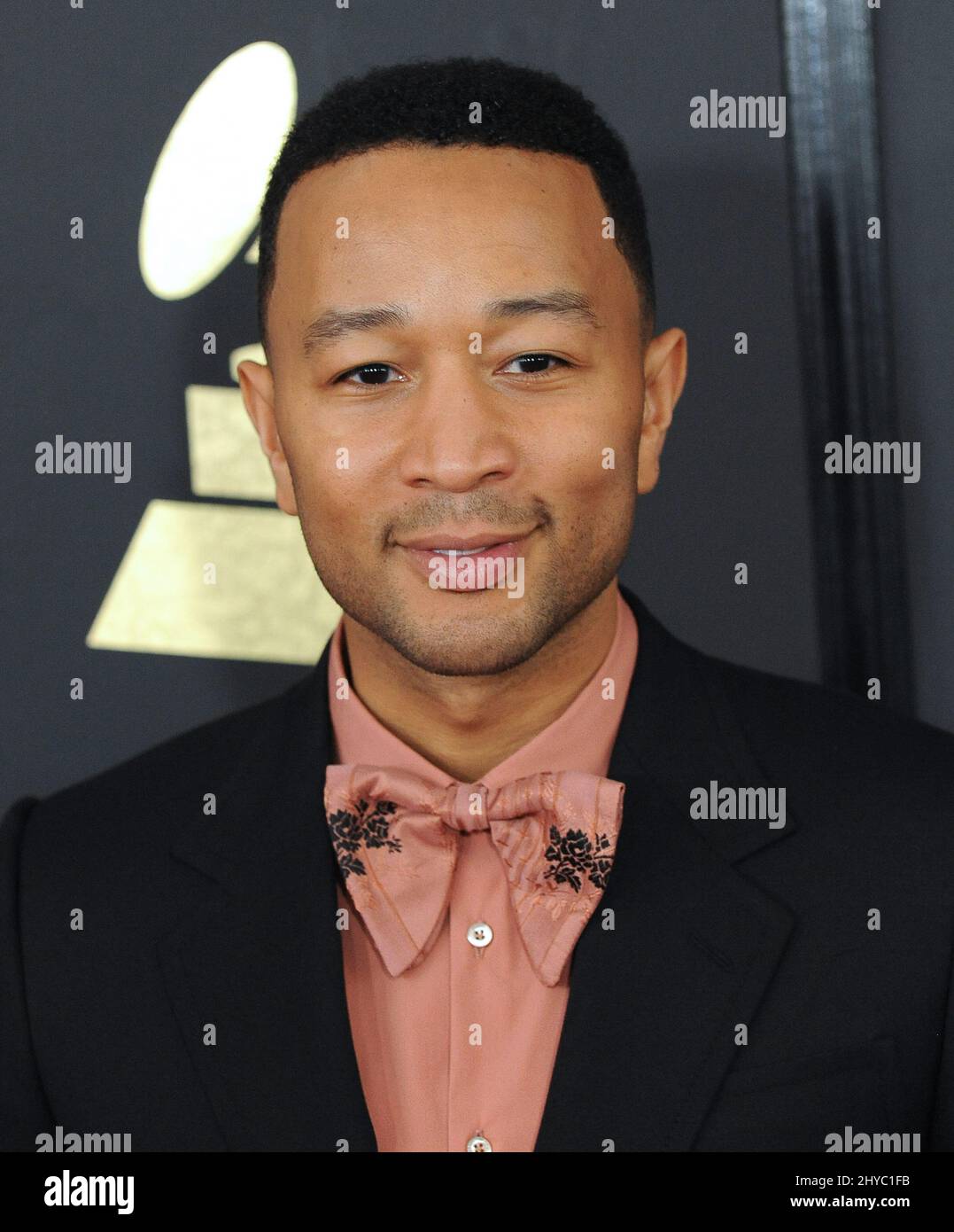 John Legend attending the 59th Grammy Awards in Los Angeles Stock Photo ...
