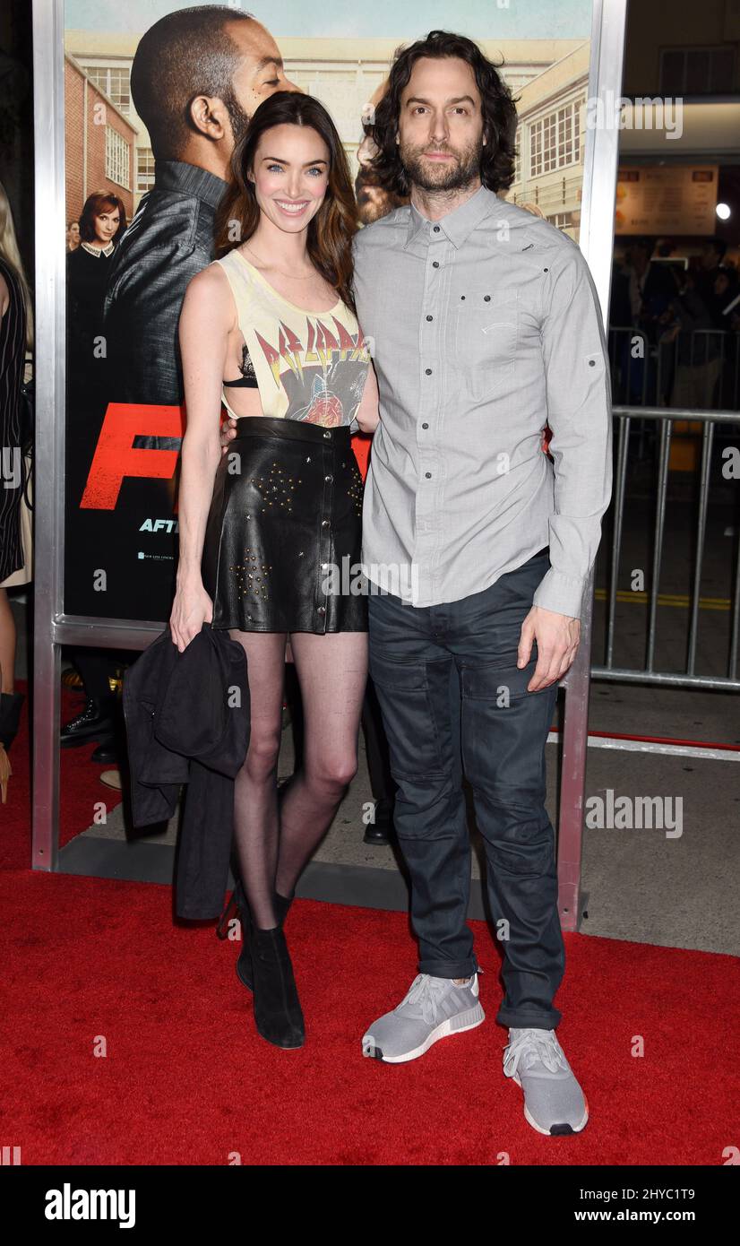 Chris D'Elia and Cassi Colvin attending the "Fist Fight" World Premiere ...