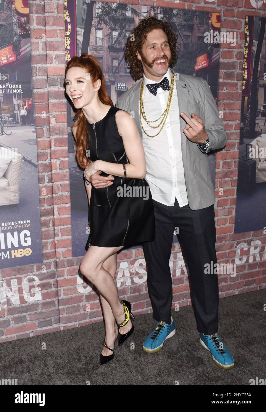 Kate Gorney Miller and T.J. Miller attends "Crashing" Los Angeles ...