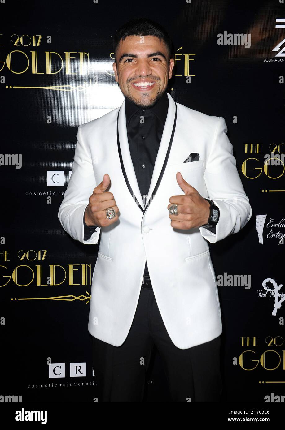 Victor Ortiz attending the 2017 Golden Soiree Pre-Oscar Party held at ...
