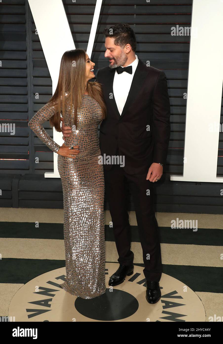 Sofia Vergara and Joe Manganiello at 2017 Vanity Fair Oscar Party ...