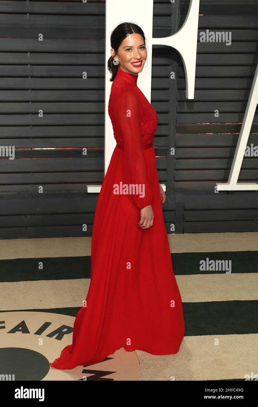 Olivia Munn at 2017 Vanity Fair Oscar Party hosted by Graydon Carter at ...