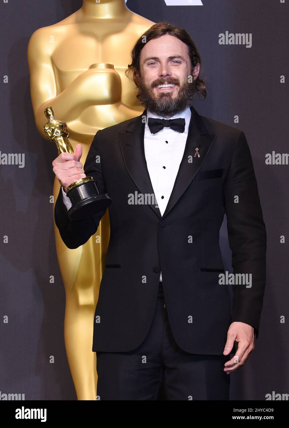 Casey Affleck in the press room at the 89th Academy Awards held at the ...