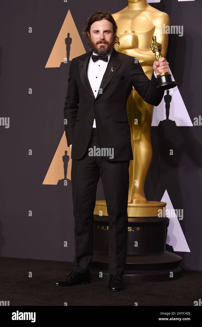 Casey Affleck in the press room at the 89th Academy Awards held at the ...