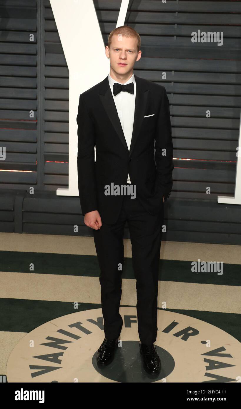Lucas Hedges arriving at the Vanity Fair Oscar Party in Beverly Hills ...