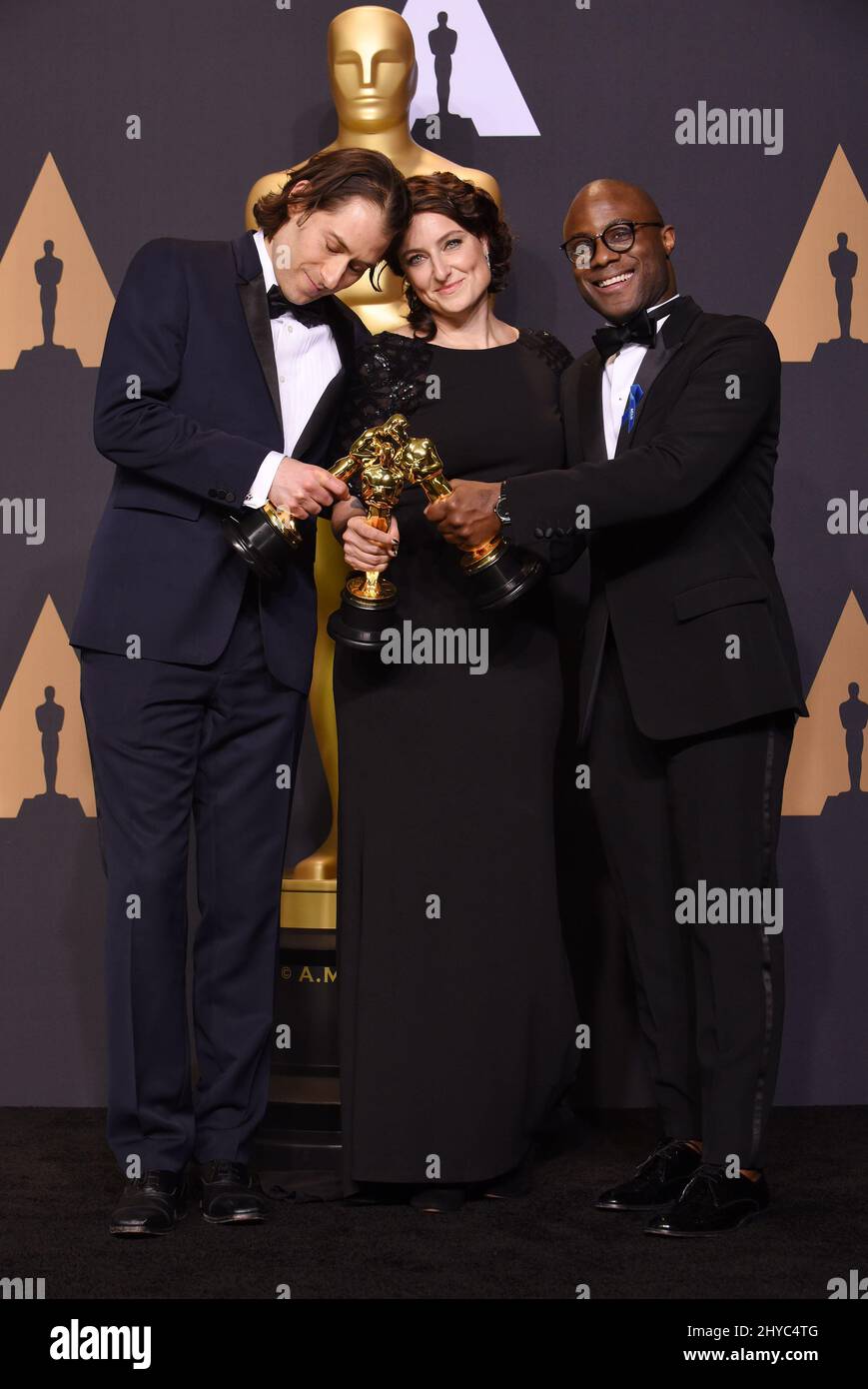 Adele Romanski, Dede Gardner and Jeremy Kleiner in the press room at ...