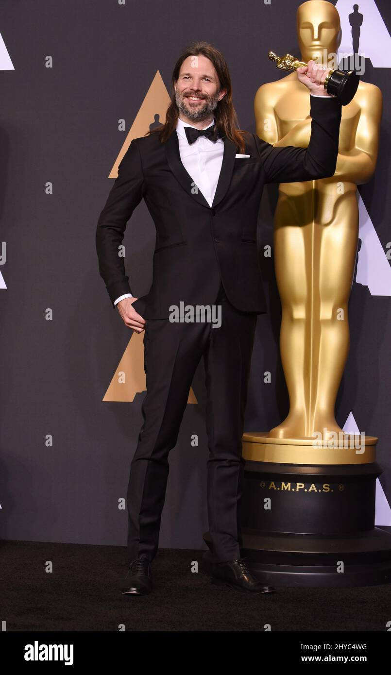 Linus Sandgren in the press room at the 89th Academy Awards held at the ...