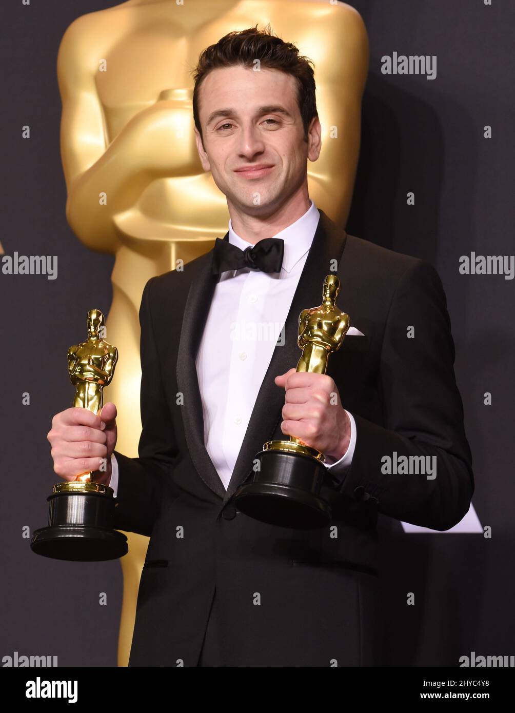 Justin Hurwitz in the press room at the 89th Academy Awards held at the ...