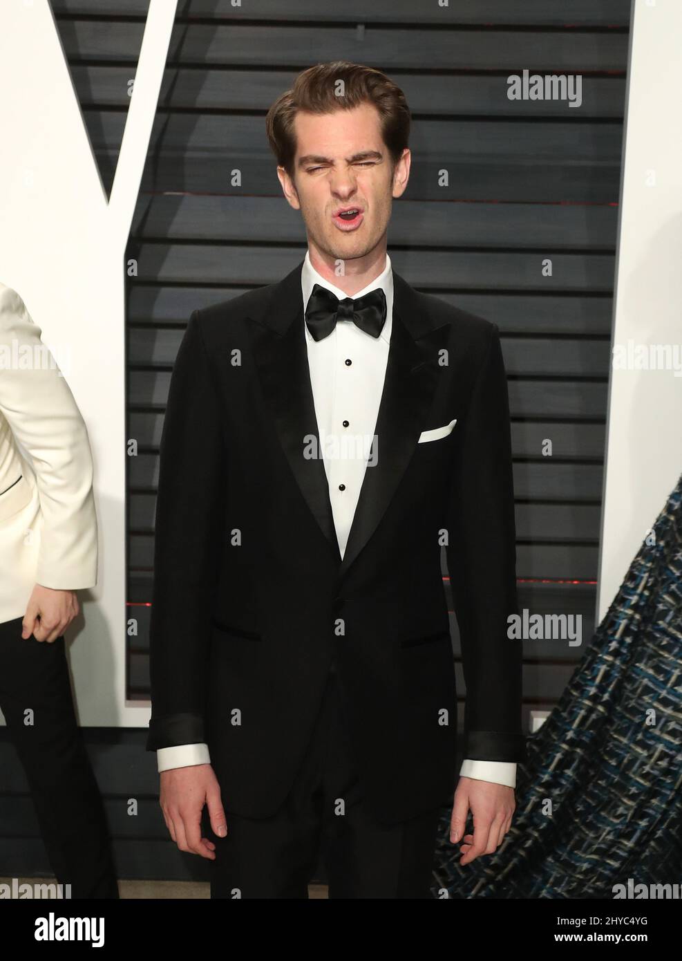 Andrew Garfield arriving at the Vanity Fair Oscar Party in Beverly ...