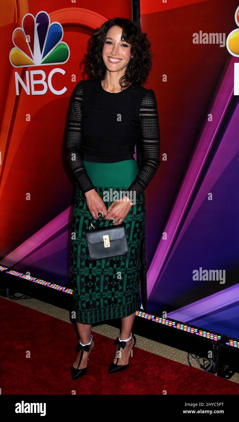 Jennifer Beals attending the NBC Mid Season Press Day in New York Stock ...