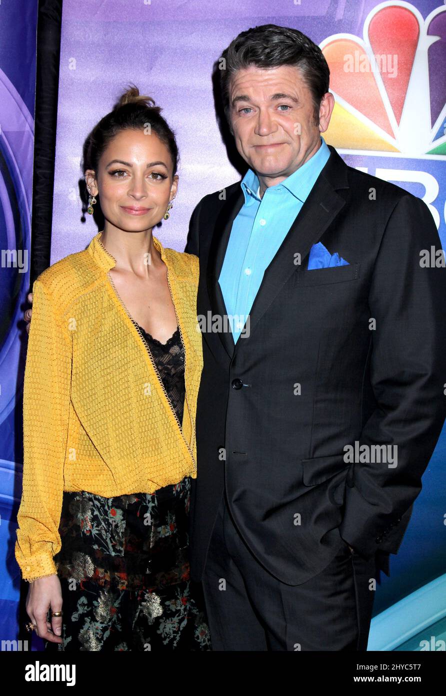 Nicole Richie & John Michael Higgins attending the NBC Mid Season Press ...