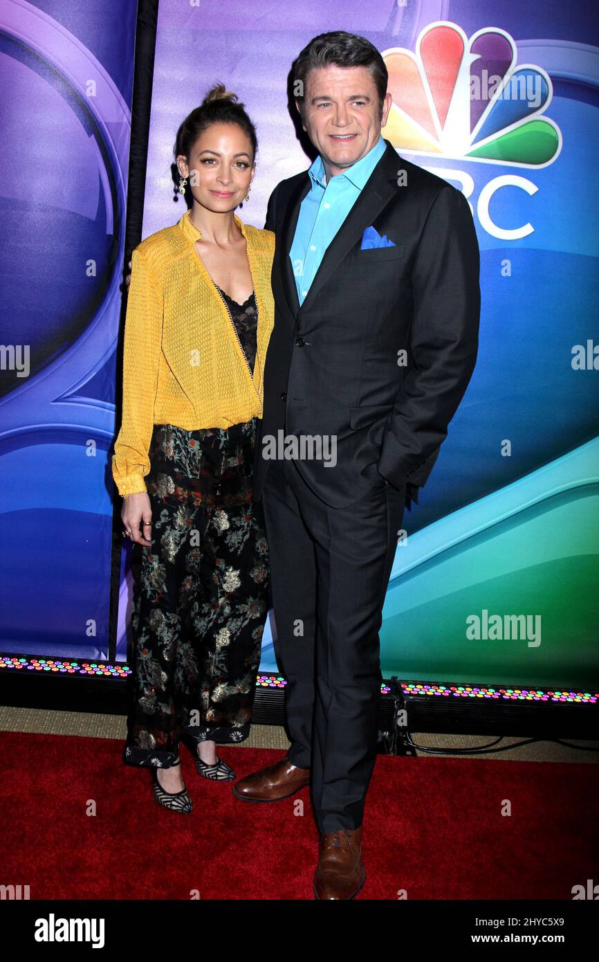 Nicole Richie & John Michael Higgins attending the NBC Mid Season Press ...