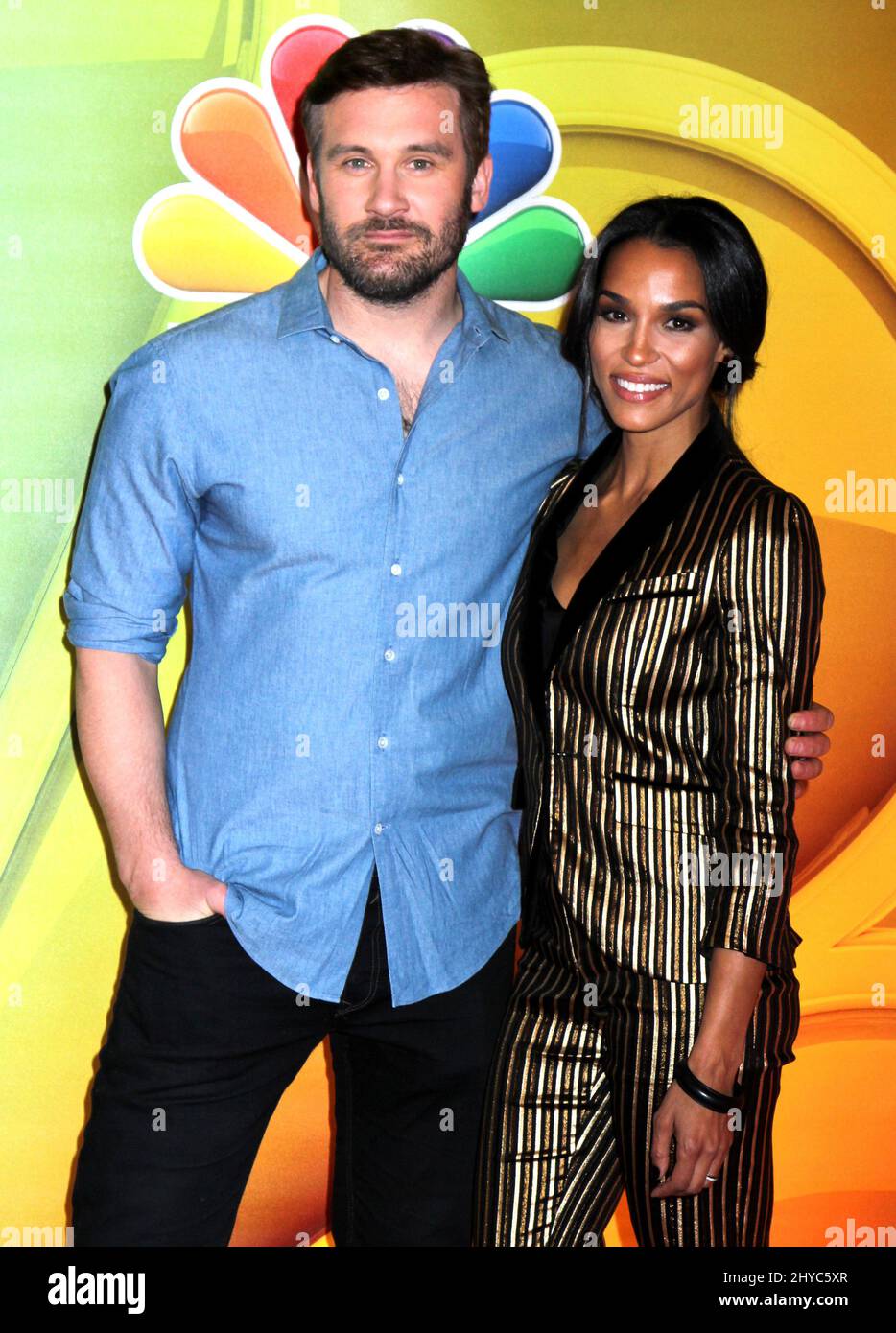 Clive Standen & Brooklyn Sudano attending the NBC Mid Season Press Day ...