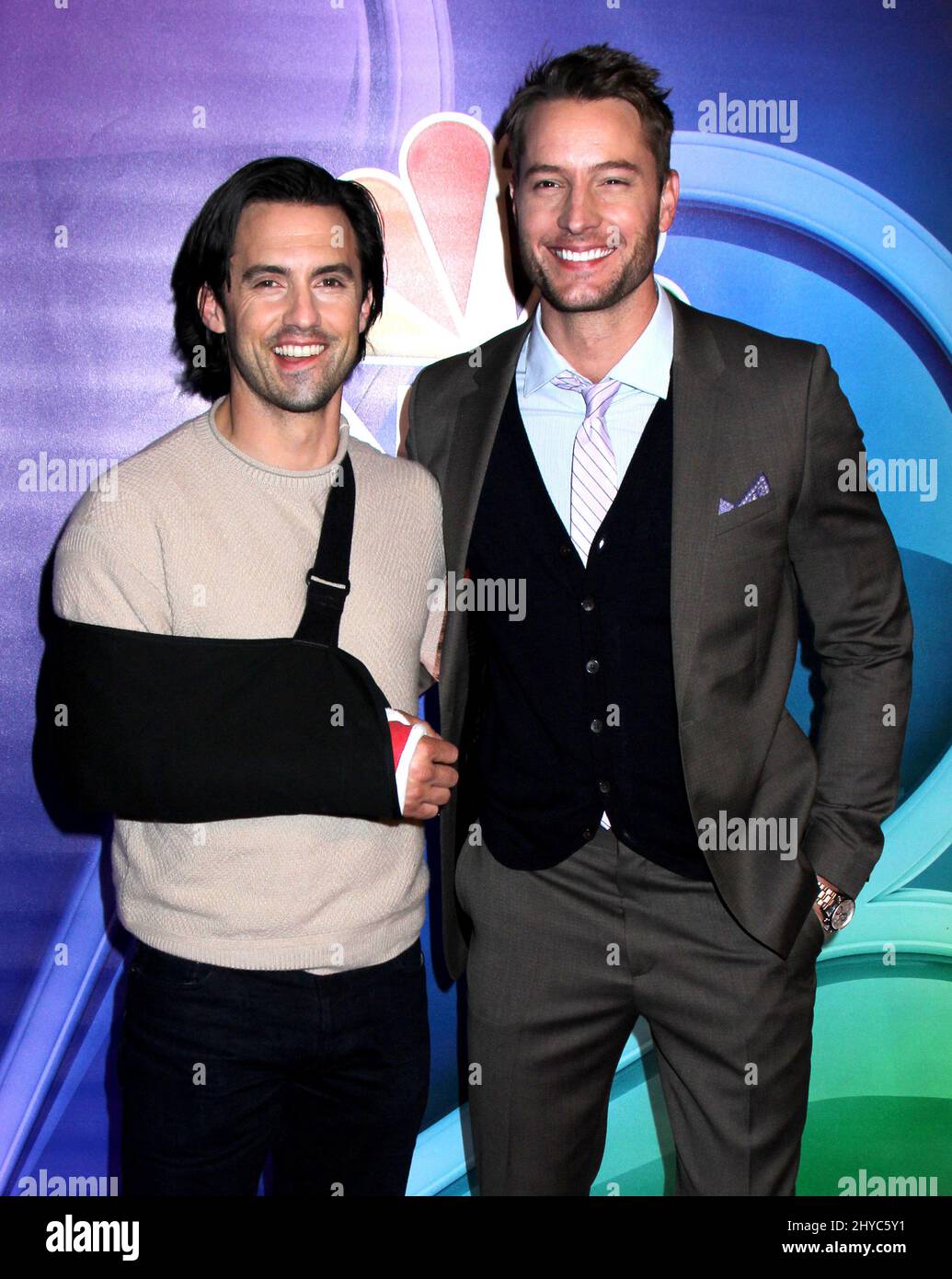 Milo Ventimiglia & Justin Hartley attending the NBC Mid Season Press ...