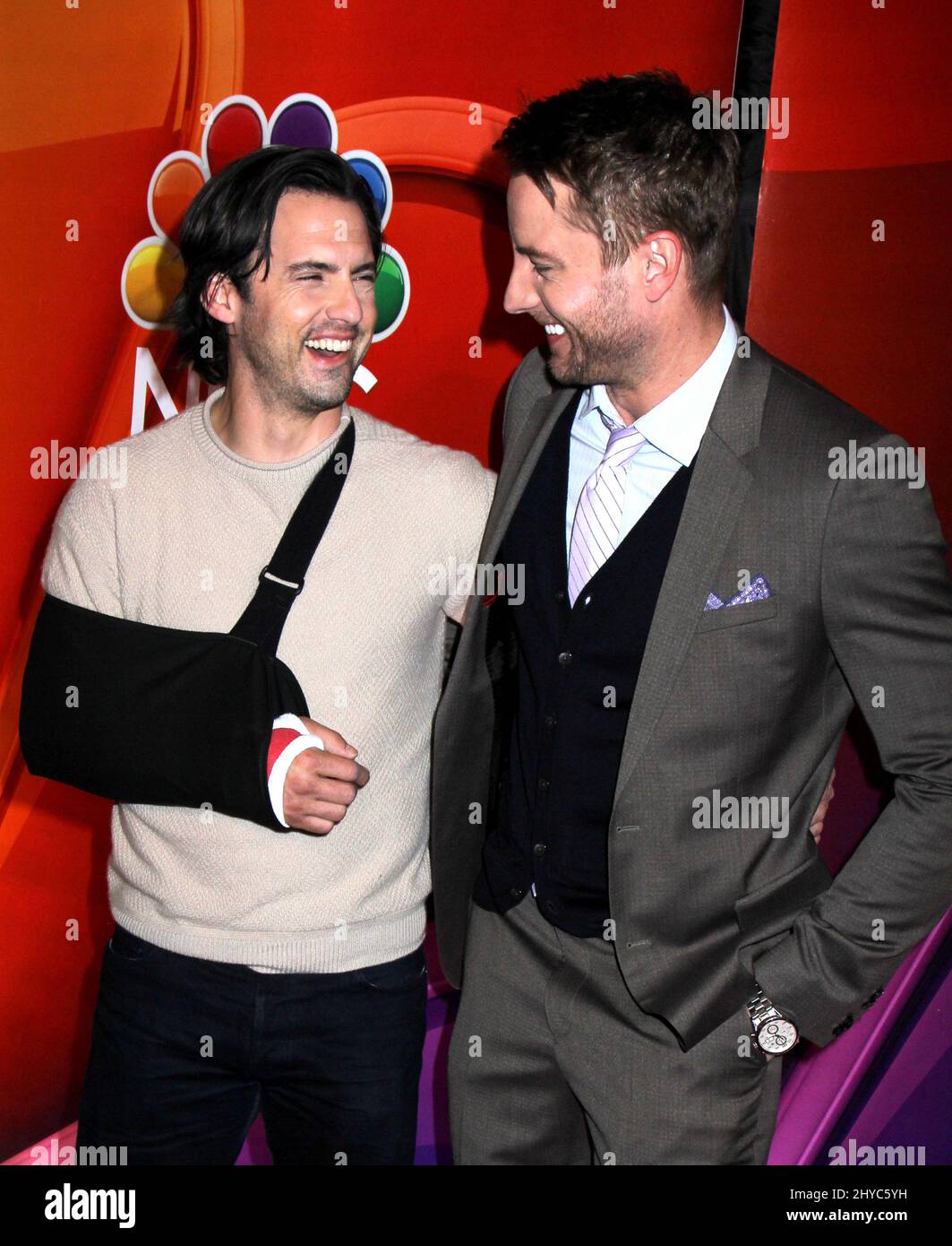 Milo Ventimiglia & Justin Hartley attending the NBC Mid Season Press ...
