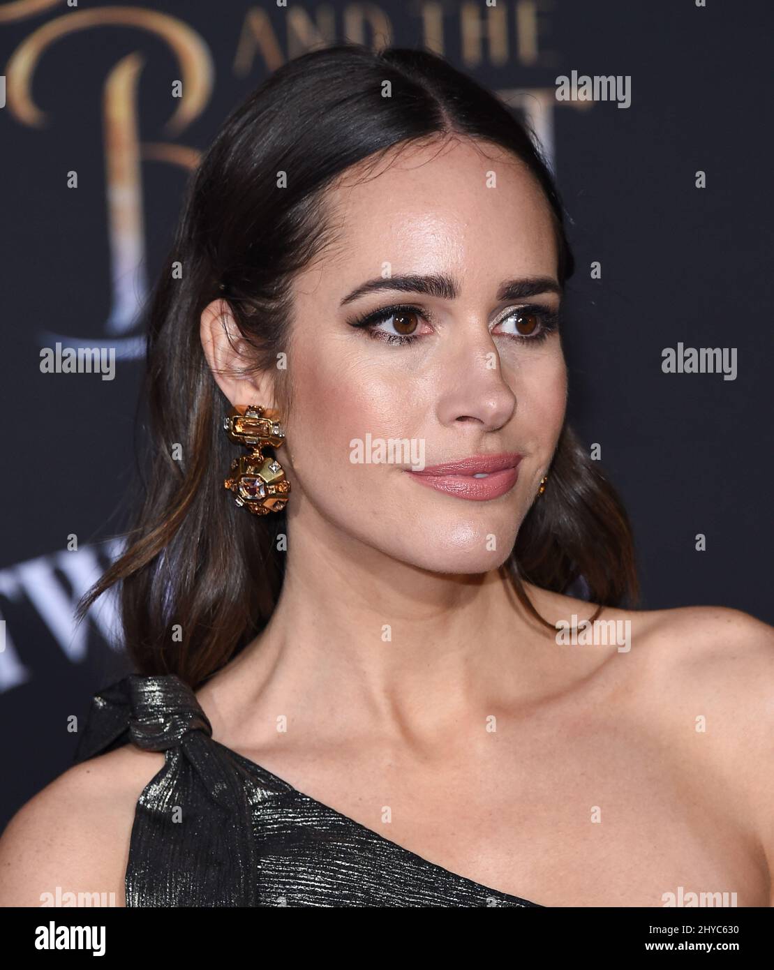 Louise Roe attending the World Premiere of Beauty and the Beast in Los ...