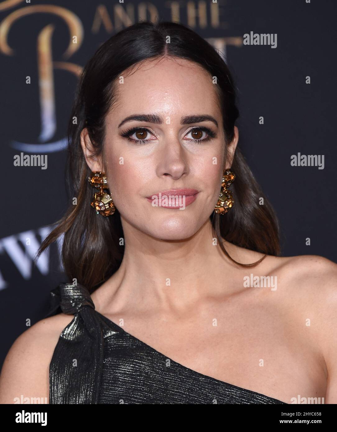 Louise Roe attending the World Premiere of Beauty and the Beast in Los Angeles Stock Photo - Alamy