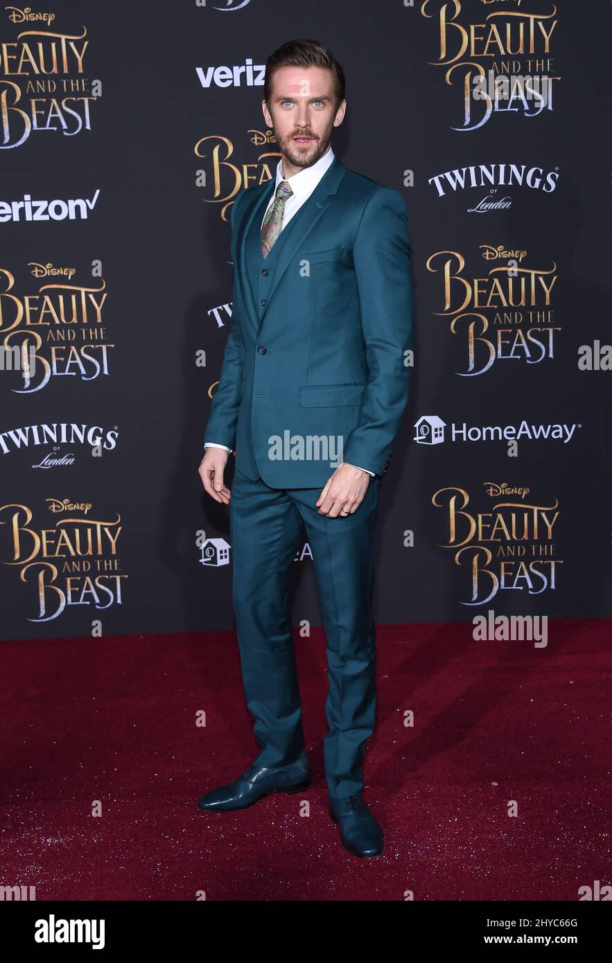 Dan Stevens attending the World Premiere of Beauty and the Beast in Los ...