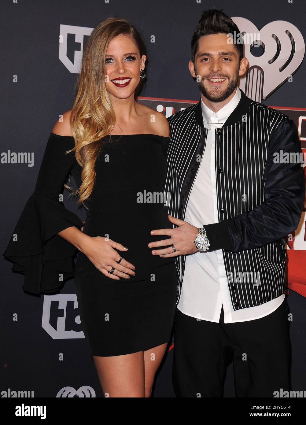 Thomas Rhett, wife Luaren 2017 iHeart Radio Music Awards - Arrivals ...