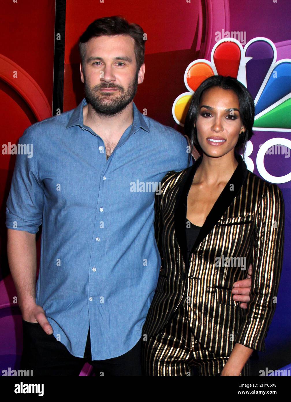 Clive Standen & Brooklyn Sudano attending the NBC Mid Season Press Day ...
