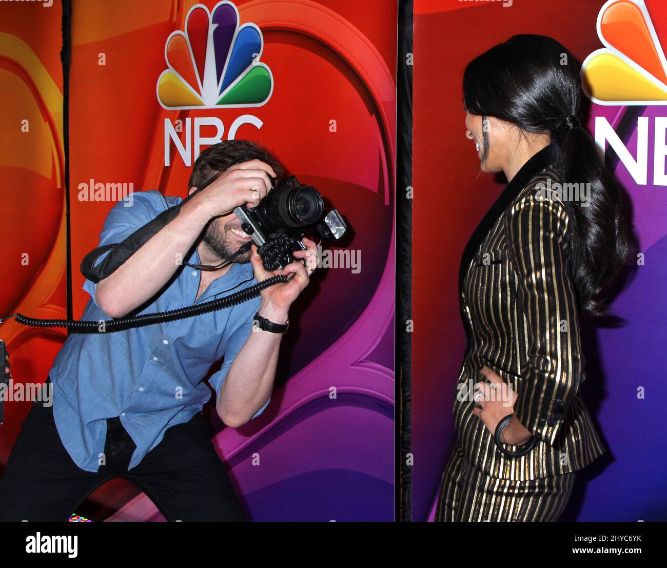 Clive Standen & Brooklyn Sudano attending the NBC Mid Season Press Day ...