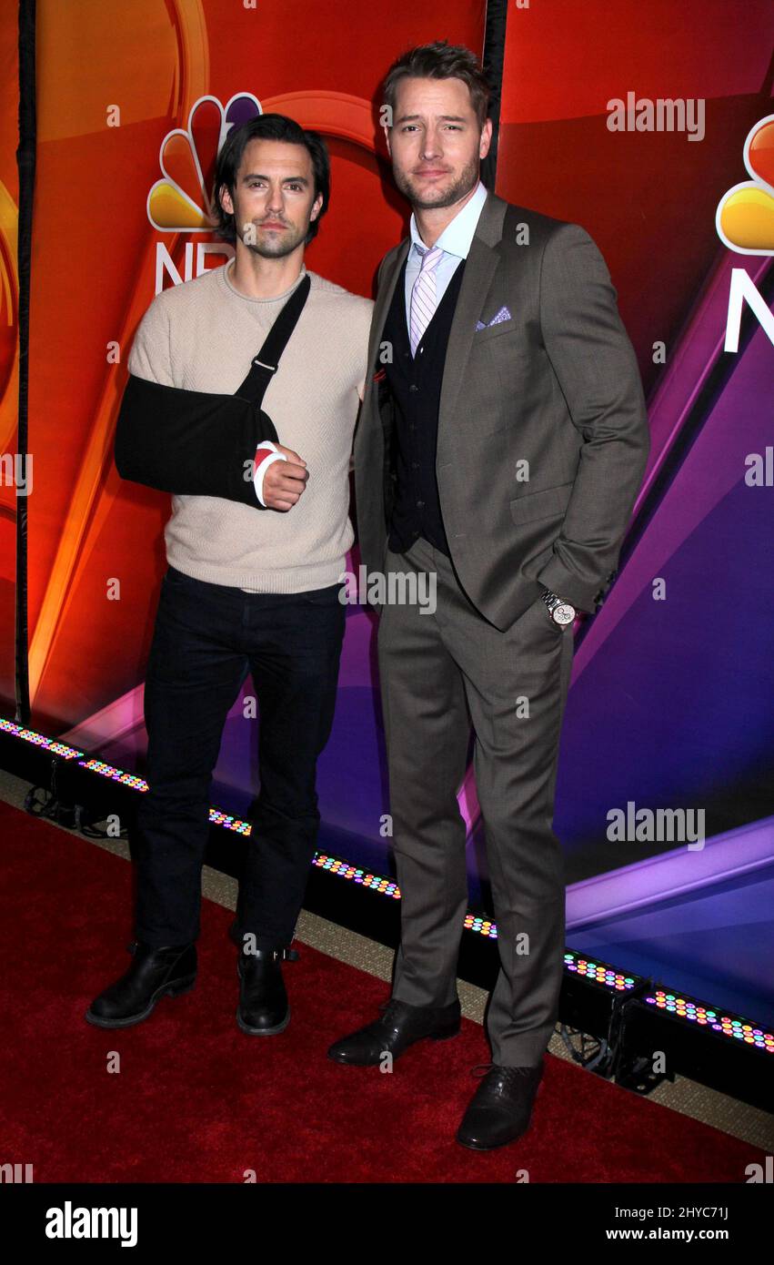 Milo Ventimiglia & Justin Hartley attending the NBC Mid Season Press ...
