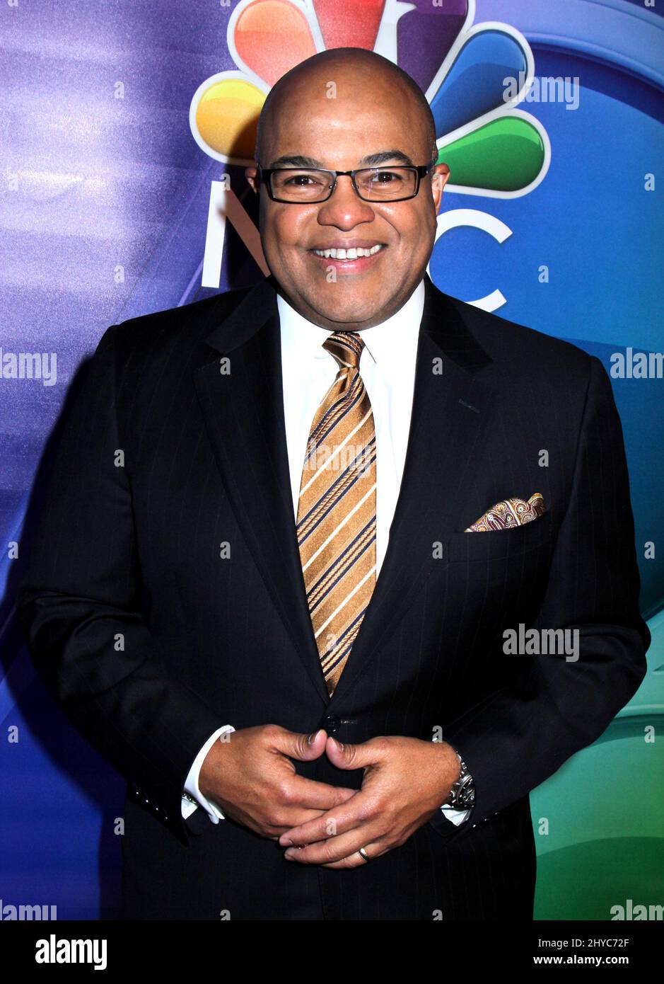 Mike Tirico attending the NBC Mid Season Press Day in New York Stock ...