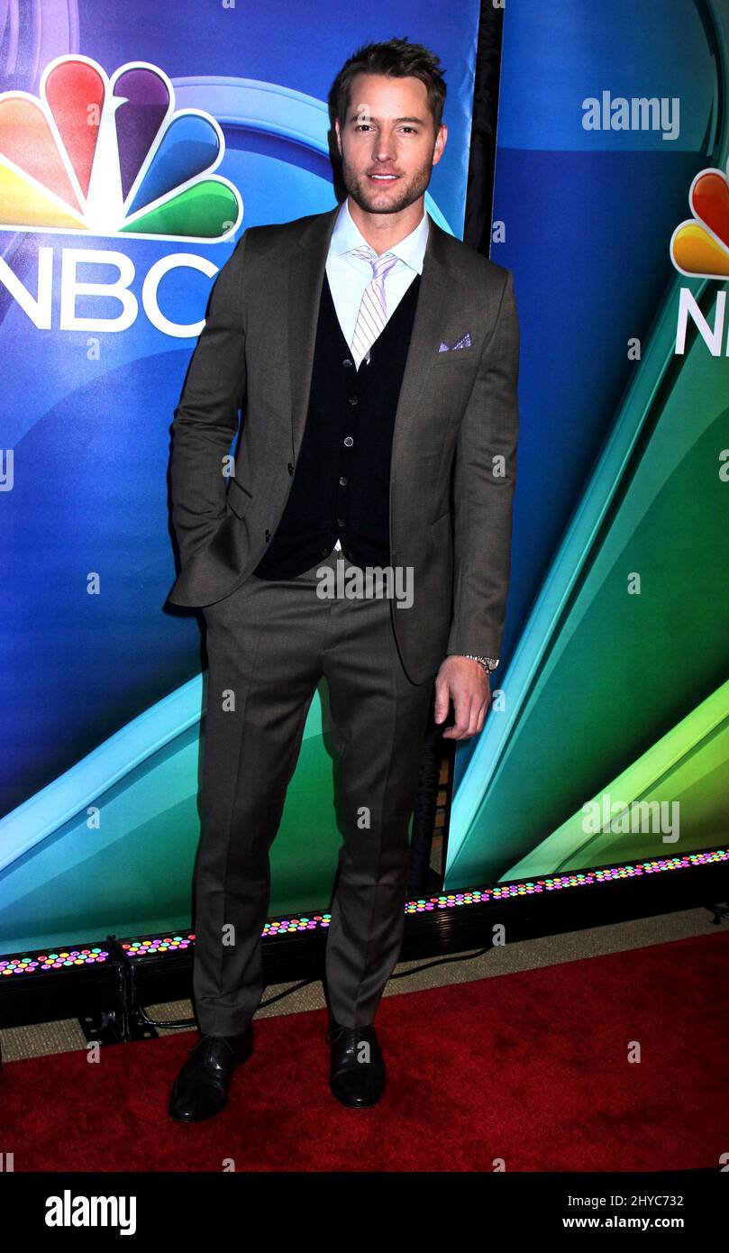 Justin Hartley attending the NBC Mid Season Press Day in New York Stock ...