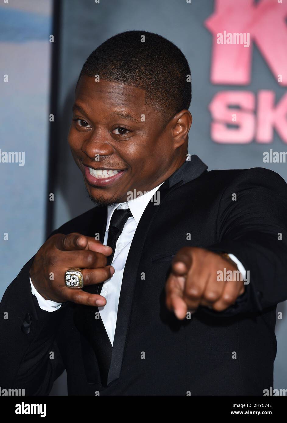 Jason Mitchell attending Warner bros. Pictures and Legendary Pictures ...