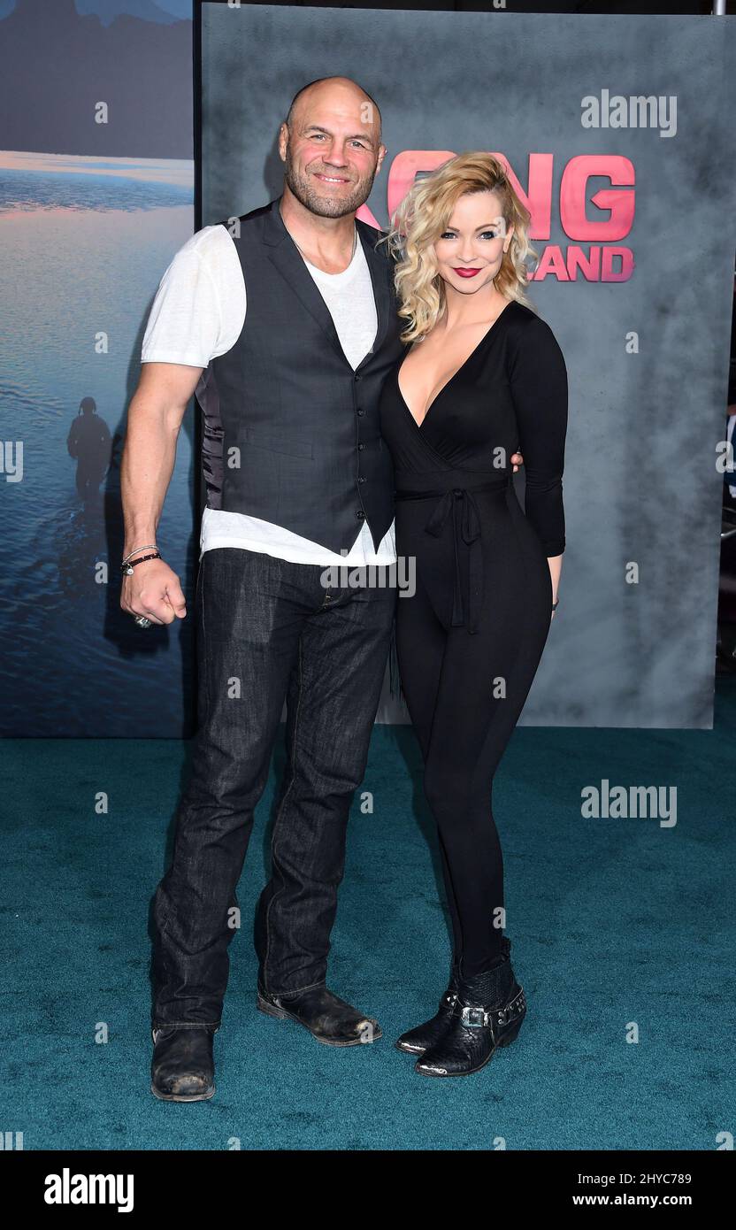 Randy Couture and Mindy Robinson attending Warner bros. Pictures and ...