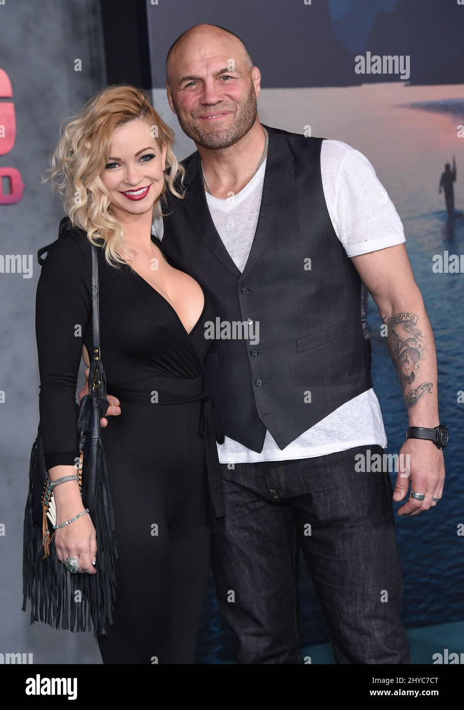 Randy Couture and Tricia Couture attending Warner bros. Pictures and ...