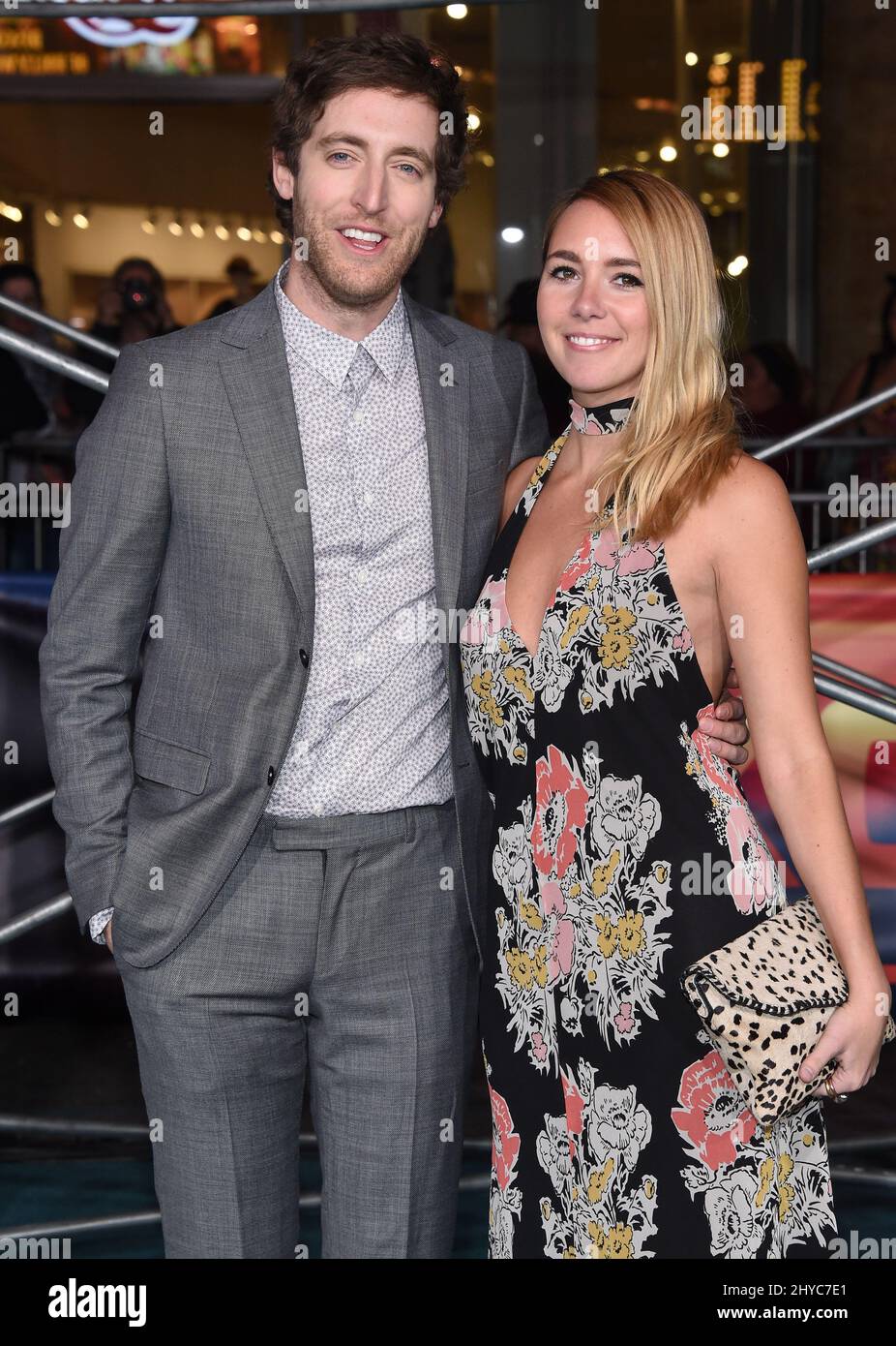 Thomas Middleditch and Mollie Gates attending Warner bros. Pictures and ...