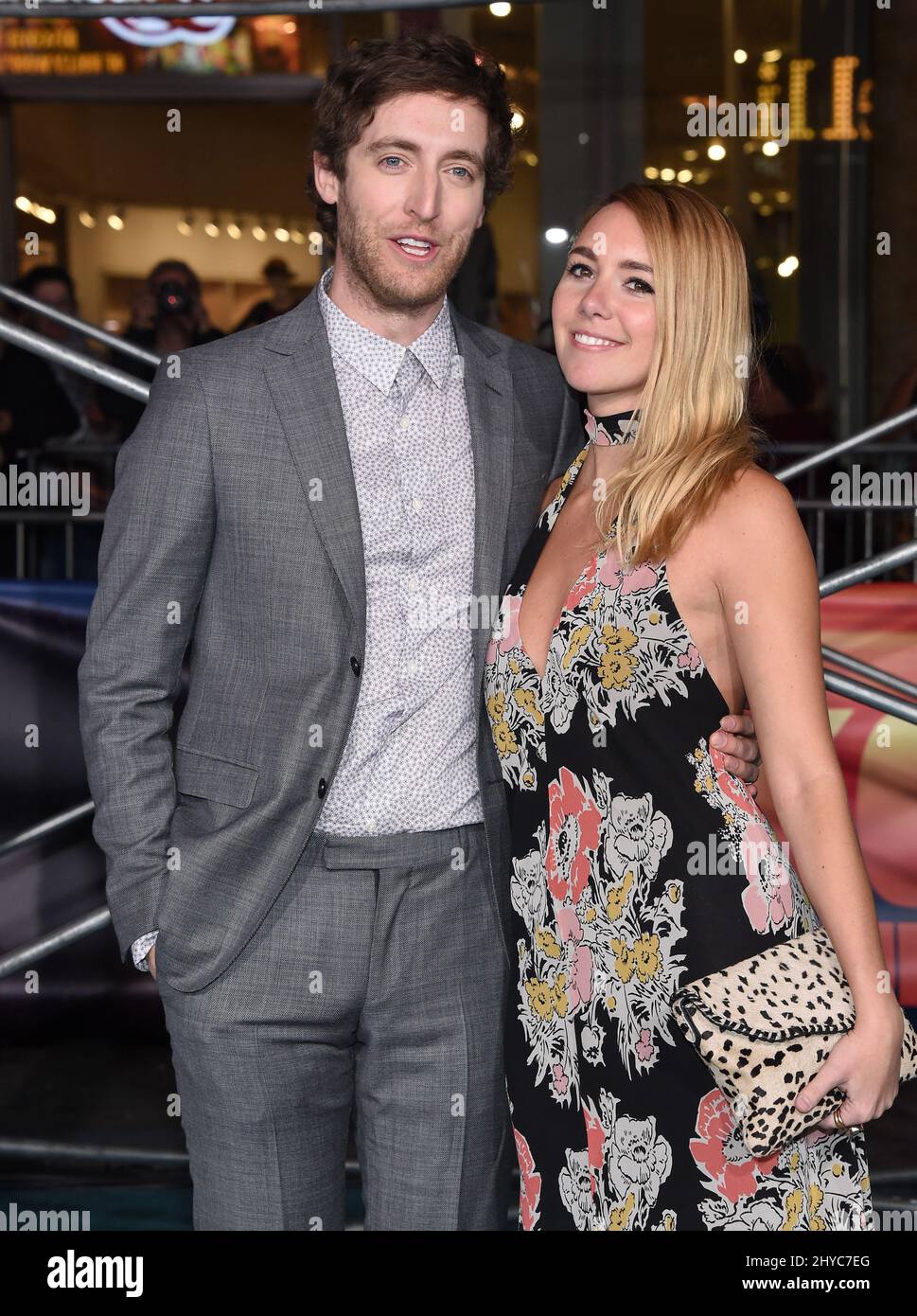 Thomas Middleditch and Mollie Gates attending Warner bros. Pictures and ...