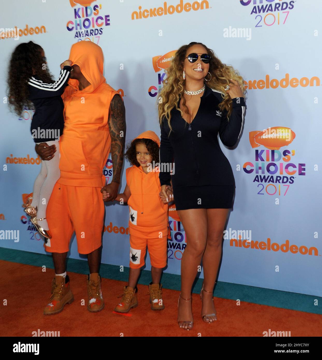 Nick Cannon, Monroe Cannon, Moroccan Scott Cannon, Mariah Carey arrives ...