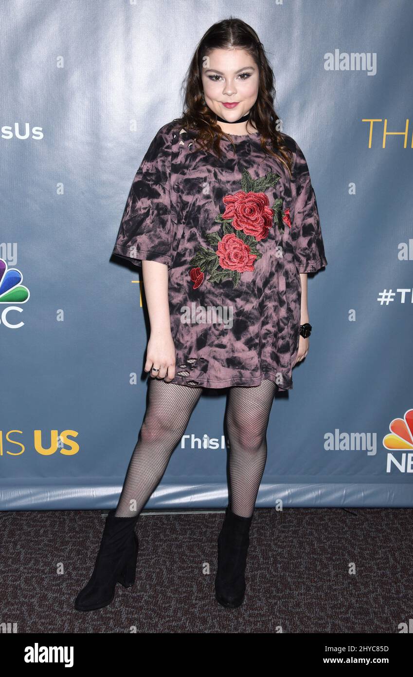 Hannah Zeile attending the "This Is Us" Finale Screening held at the ...