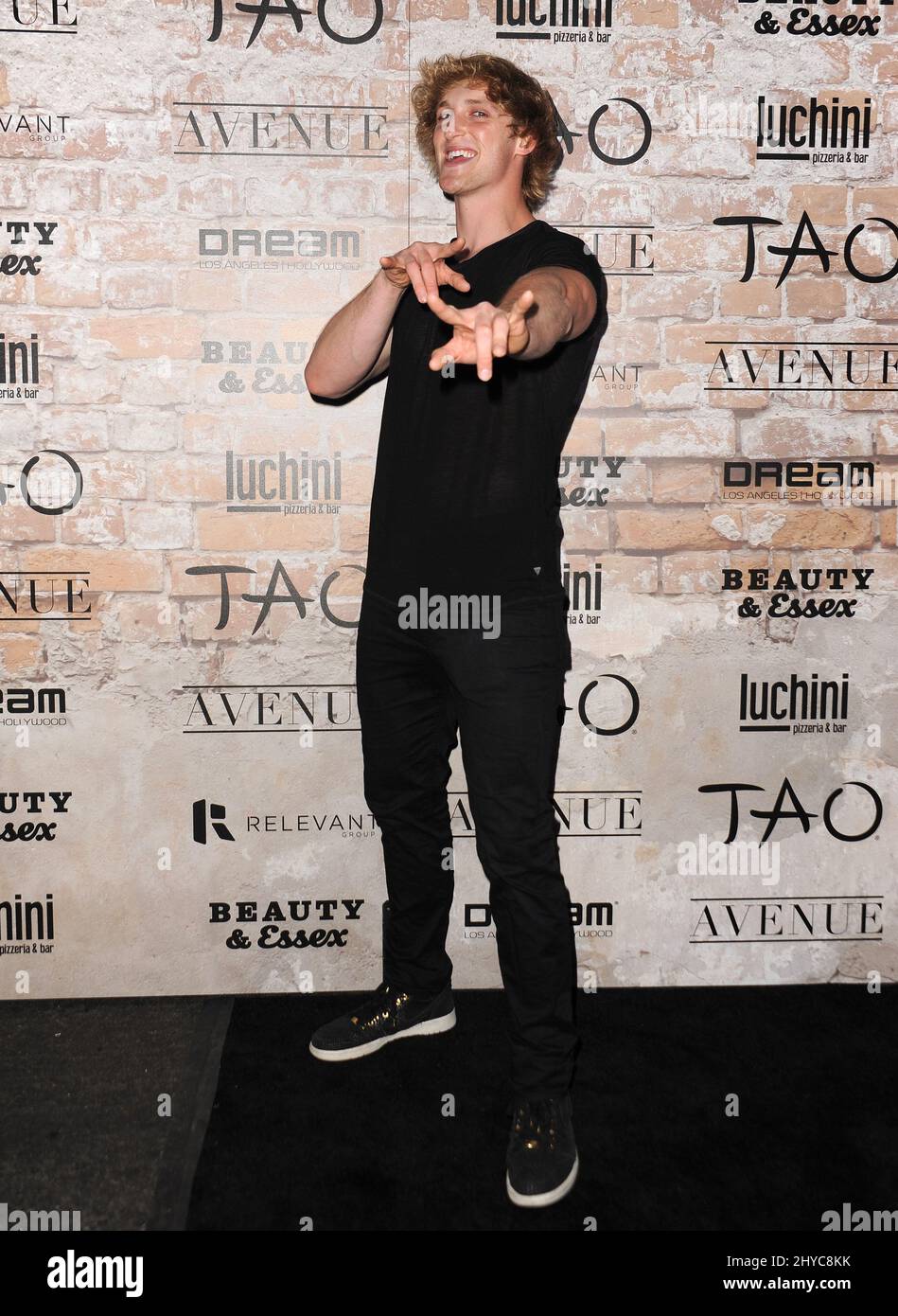 Logan Paul attending the TAO, Beauty & Essex, Avenue and Luchini Grand ...
