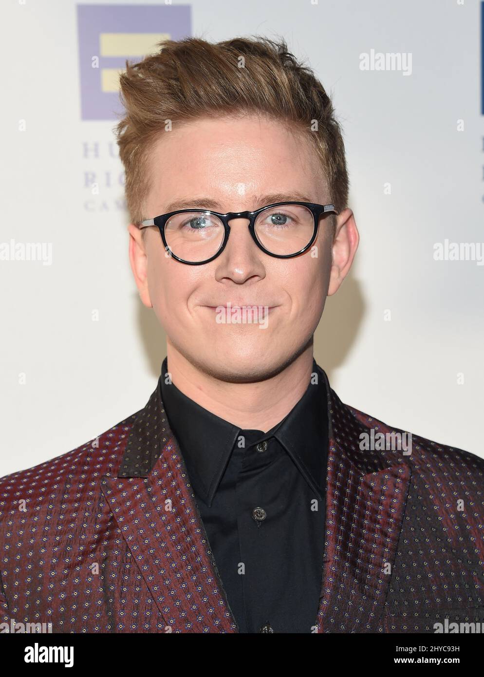 Tyler Oakley arriving to the Human Rights Campaign 2017 LA Gala held at ...