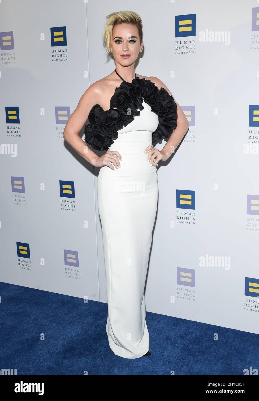 Katy Perry arriving to the Human Rights Campaign 2017 LA Gala held at ...