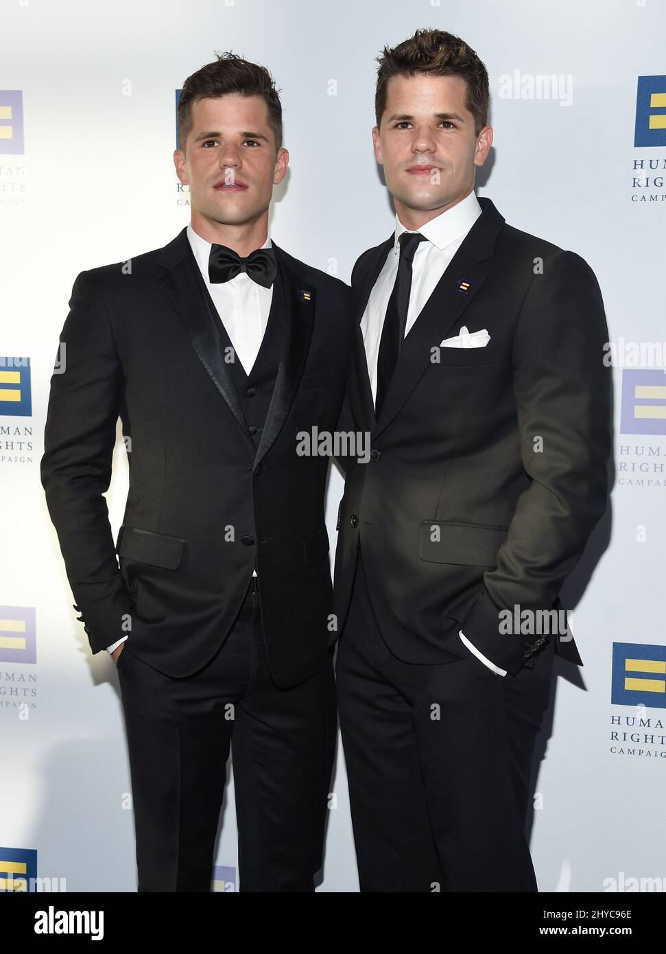 Charlie Carver and Max Carver arriving to the Human Rights Campaign ...