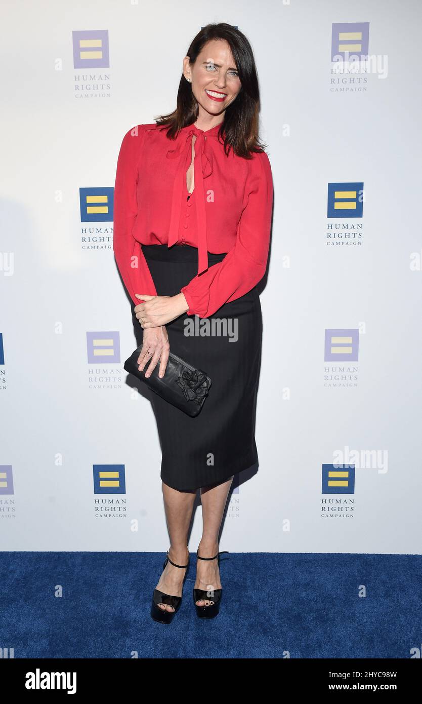 Amy Landecker arriving to the Human Rights Campaign 2017 LA Gala held ...