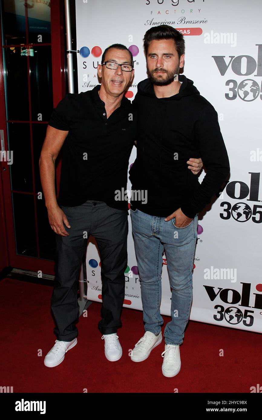 Steve Davidovici, Scott Disick arriving at the Grand Opening ...