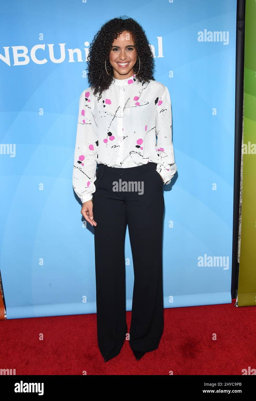 Parisa Fitz-Henley arriving at the NBC Universal Summer Press Day 2017 ...