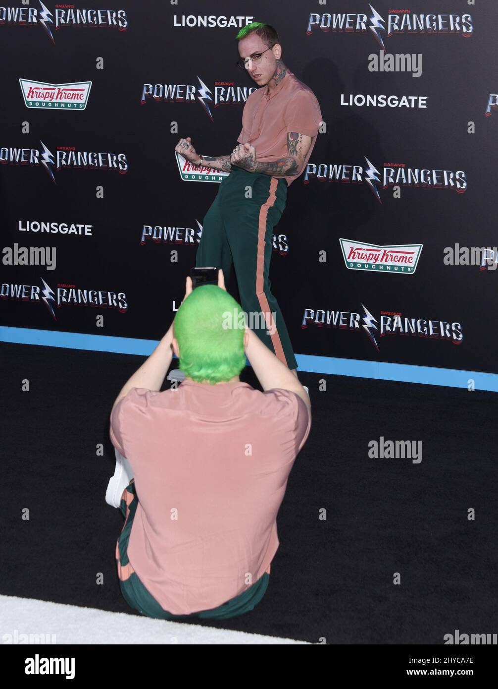 Mike Posner and Blackbear attending the 'Saban's Power Rangers' World ...