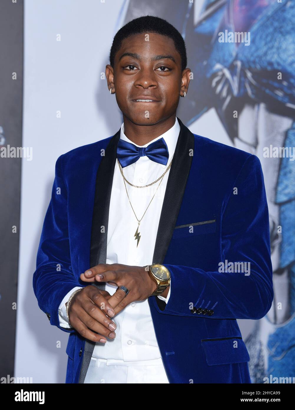 RJ Cyler attending the 'Saban's Power Rangers' World Premiere held at ...
