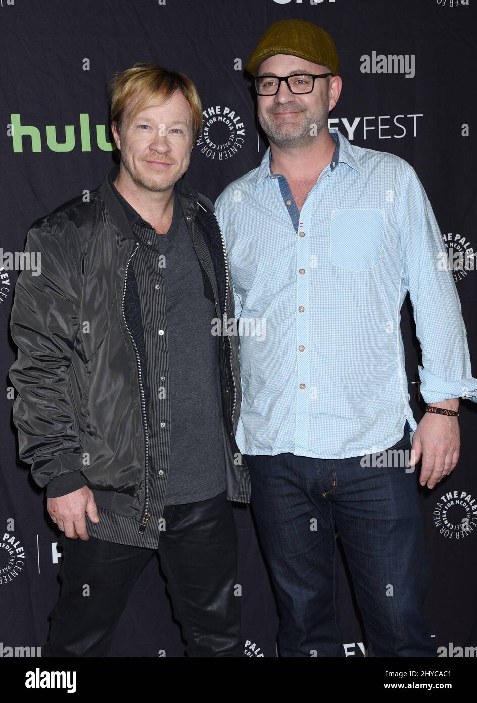 John Fawcett and Graeme Manson attending the PaleyFest 2017 "Orphan ...