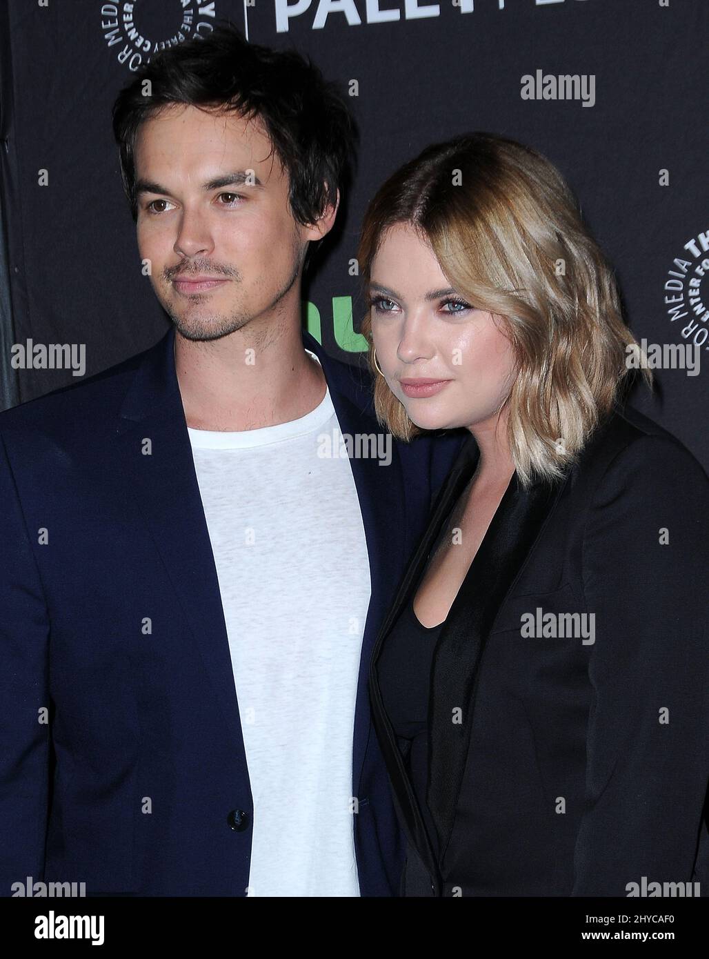 Tyler Blackburn and Ashley Benson arriving to the Pretty Little Liars ...